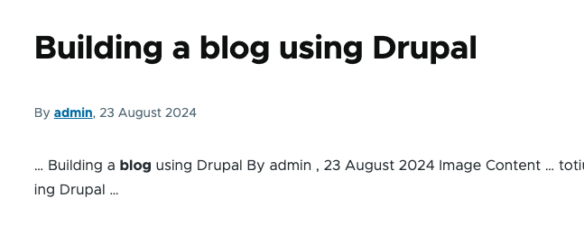 Remove username from search result display [#3497300] | Drupal.org